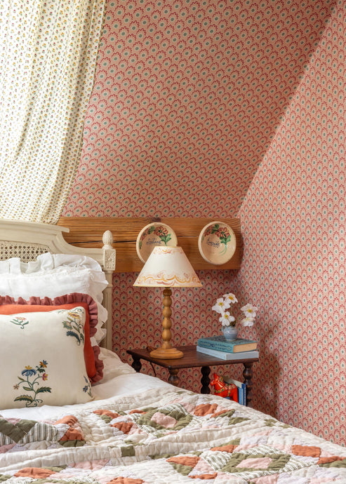Ida Wallpaper | Mallow | Tess Newall